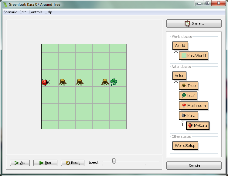 Chapitre 1: Premiers Pas | GreenfootKara | code.makery.ch